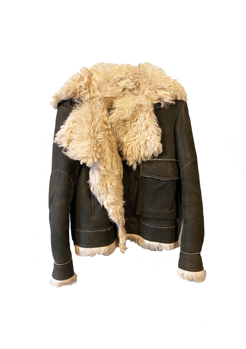 2000S SHEARLING PRINGLE COAT – limegreenbow